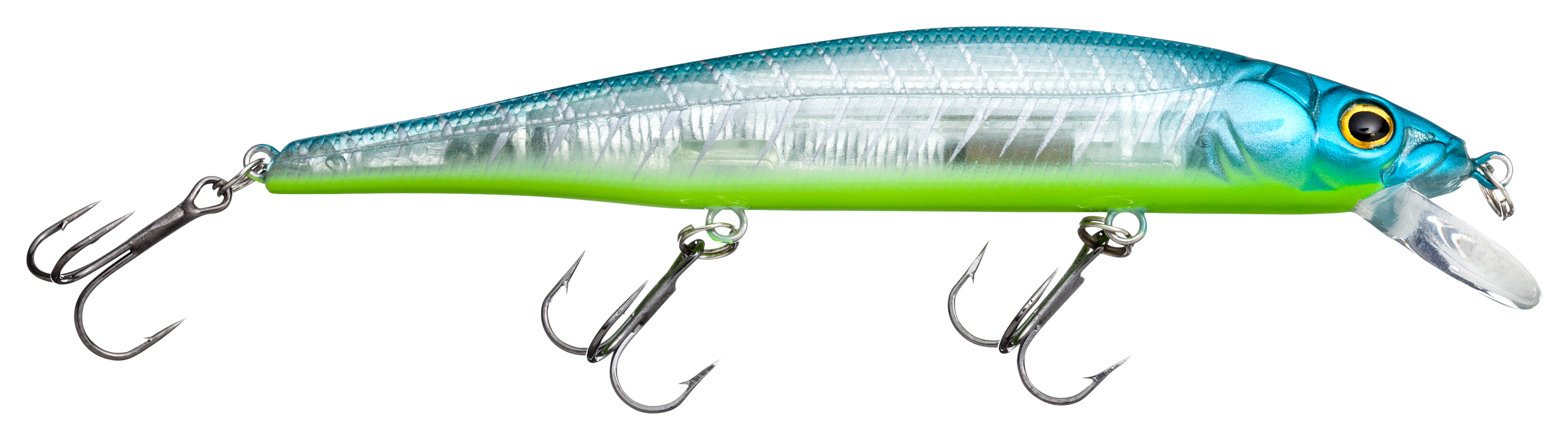 Bass Pro Shops XPS Bass Hawk Minnow - 1/2 oz. - Bone Pro Blue ...